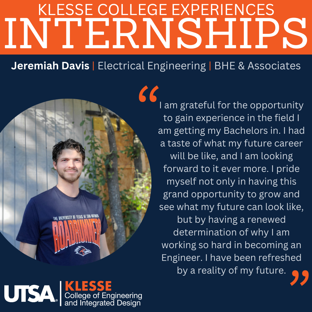 Student Internship Highlights | UTSA | University of Texas at San Antonio