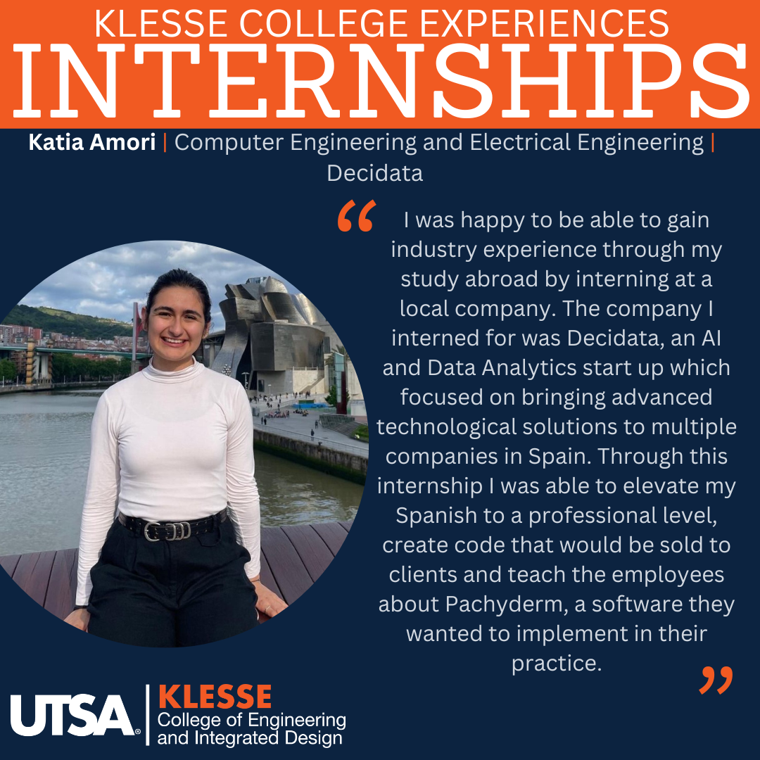 Student Internship Highlights | UTSA | University of Texas at San Antonio